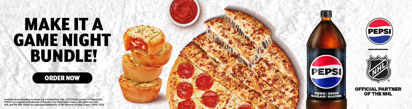 Make it a game night bundle, with Little Caesars, Pepsi and the NHL ...